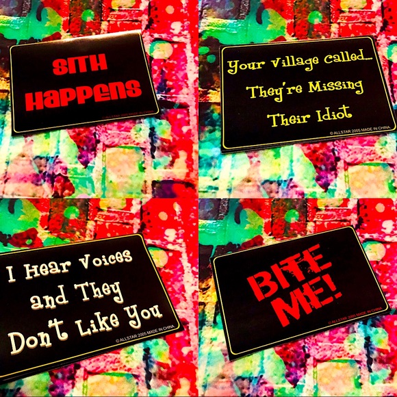 Other | Retro 4 Pack 205 Deadstock Humor Sticker 4x3 Approx | Poshmark